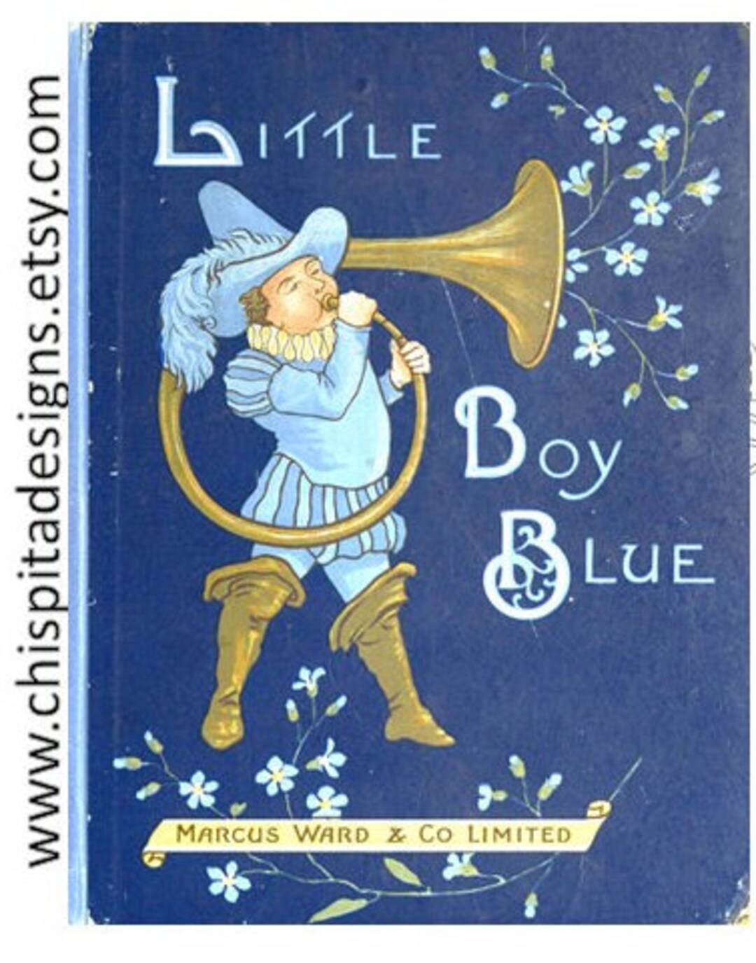 1900 Little Boy Blue:nursery Rhymes With Pictures Ebook.antique Simple ...