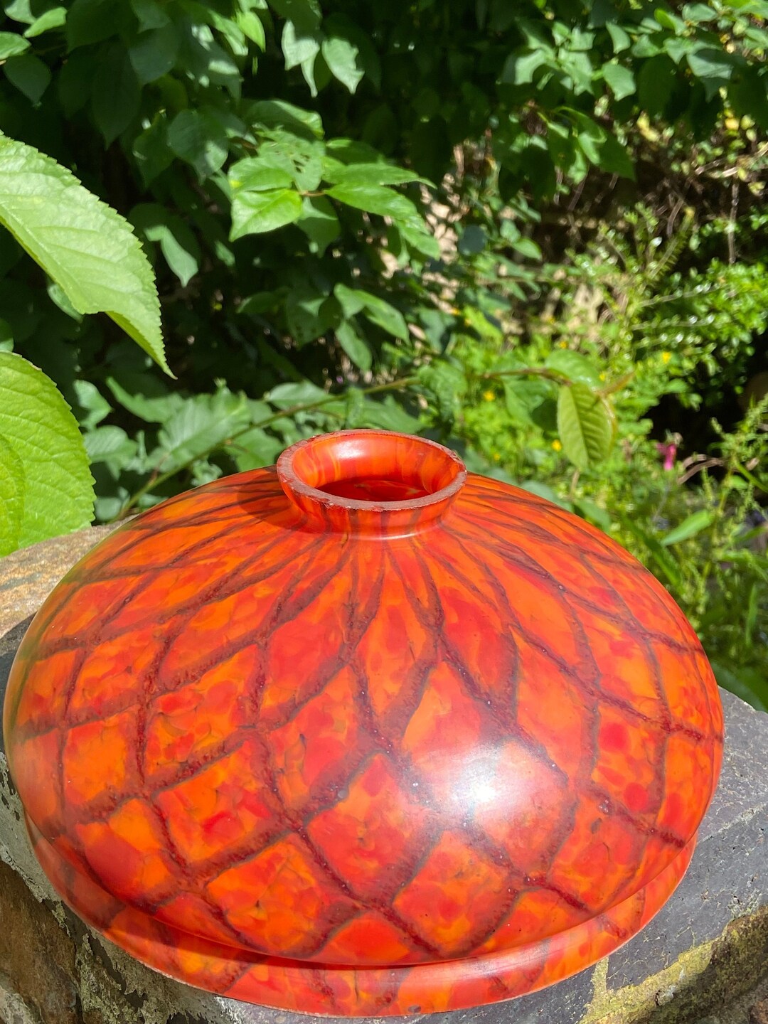 French Art Deco Glass Shade - Etsy