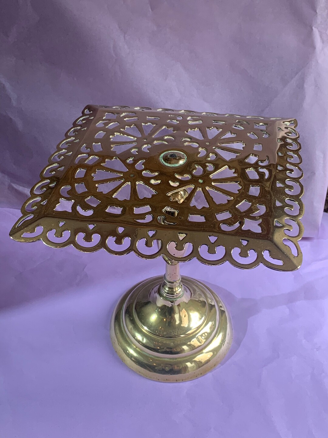 Victorian Brass Trivet - Etsy