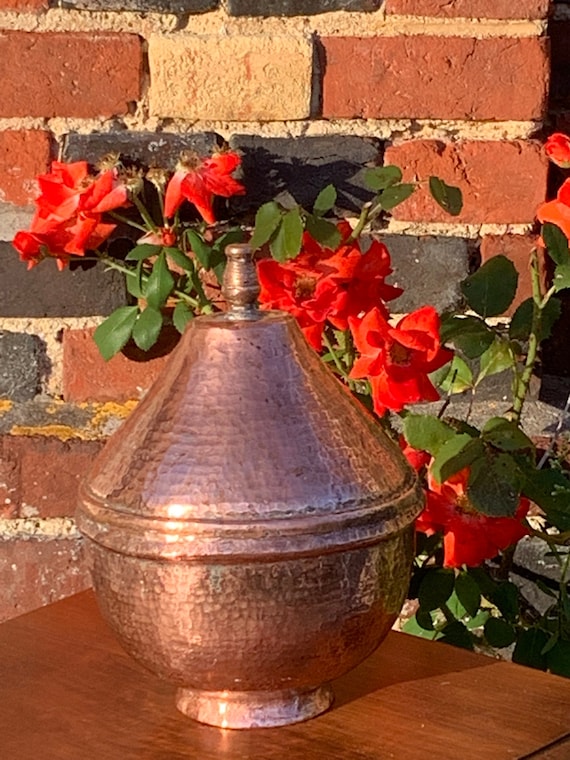 Antique Copper Container - Etsy