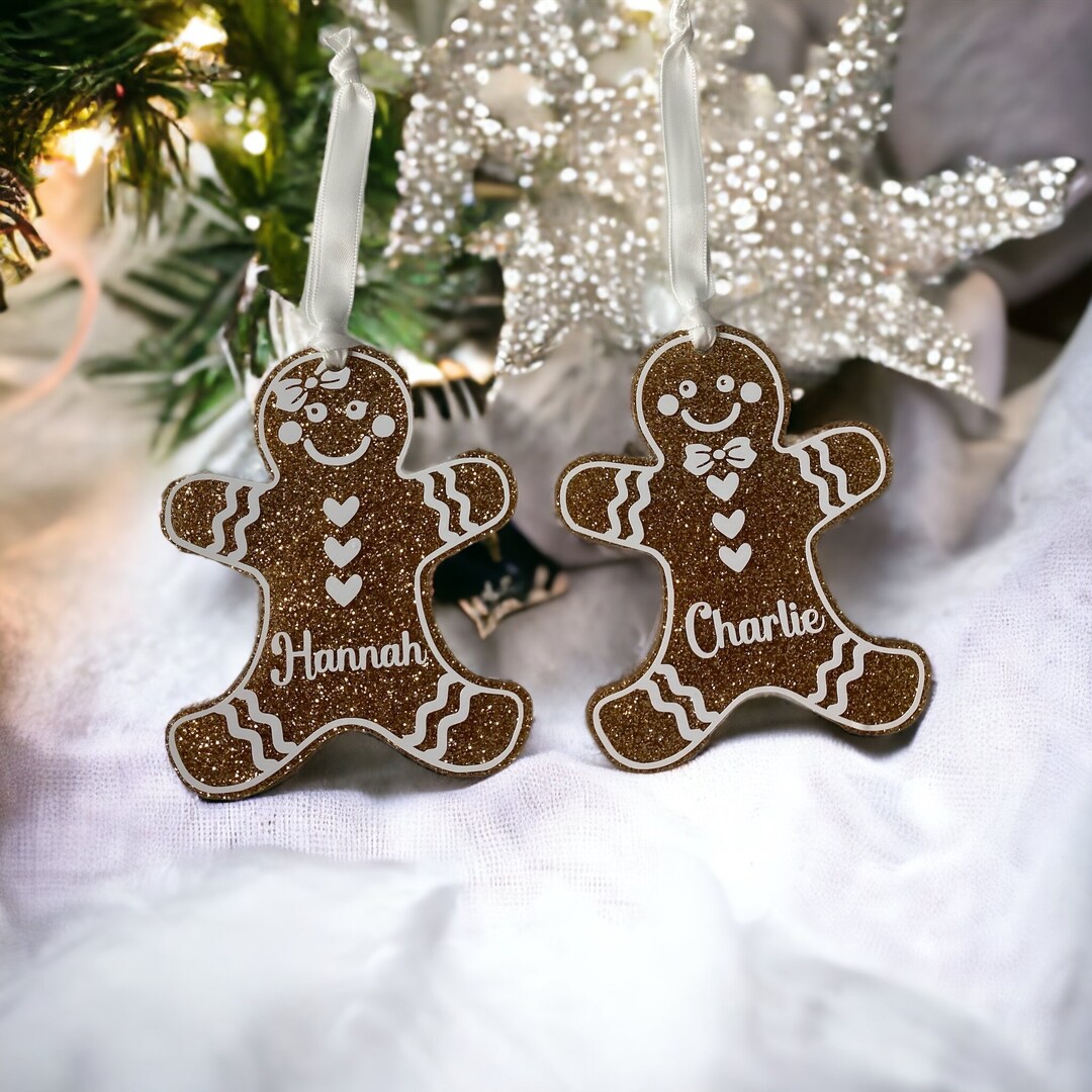 Personalised Gingerbread Man Bauble Christmas Gift Bauble Personalised ...
