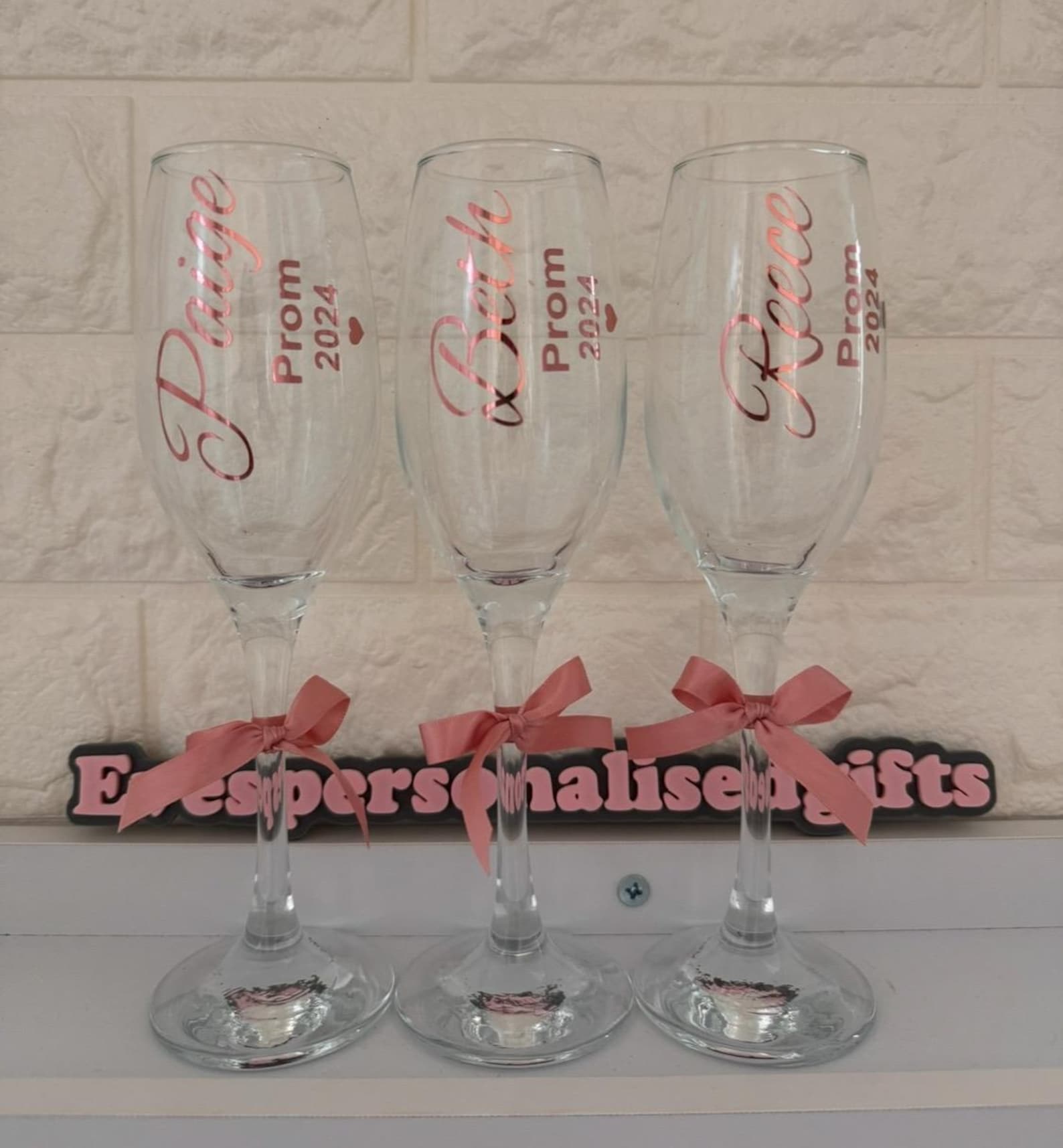 Personalised Prom Champagne Flutes, Prom Night, - Etsy UK