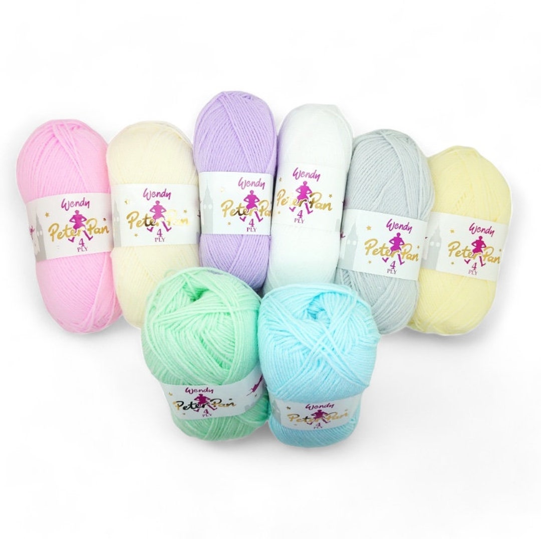 Wendy PETER PAN 4ply Baby Nylon Acrylic Yarns 50g - Etsy UK