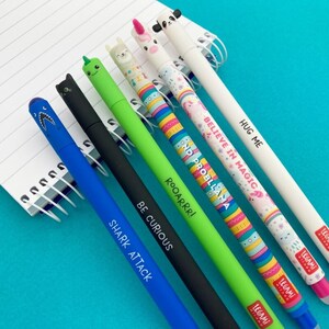 Legami Erasable Gel Pen 0.7mm Tip Kawaii Cute Animal School - Etsy