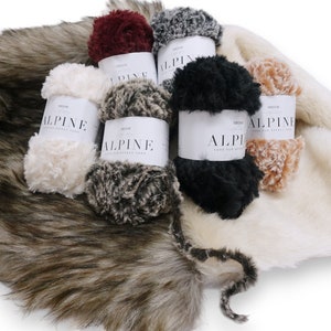 Sirdar ALPINE Luxe Fur Effect Super Soft Fluffy Super Chunky Knitting ...