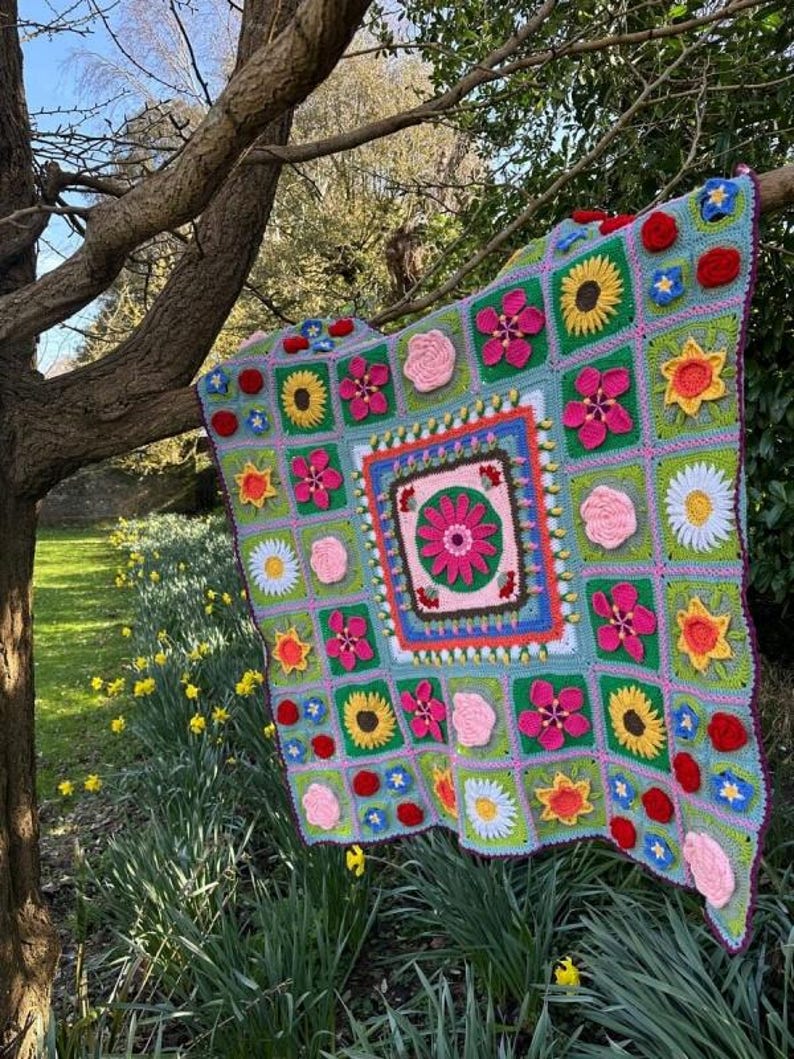 Crochet Along King Cole Say It With Flowers CAL Yarn Pack Only Blanket ...