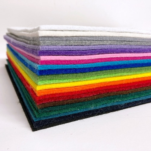 Felt Fabric Material Craft Plain Colours Soft Polyester - Etsy UK