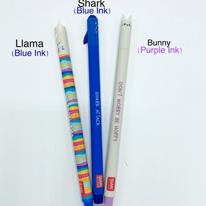 Legami Erasable Gel Pen 0.7mm Tip Kawaii Cute Animal School Stationery ...