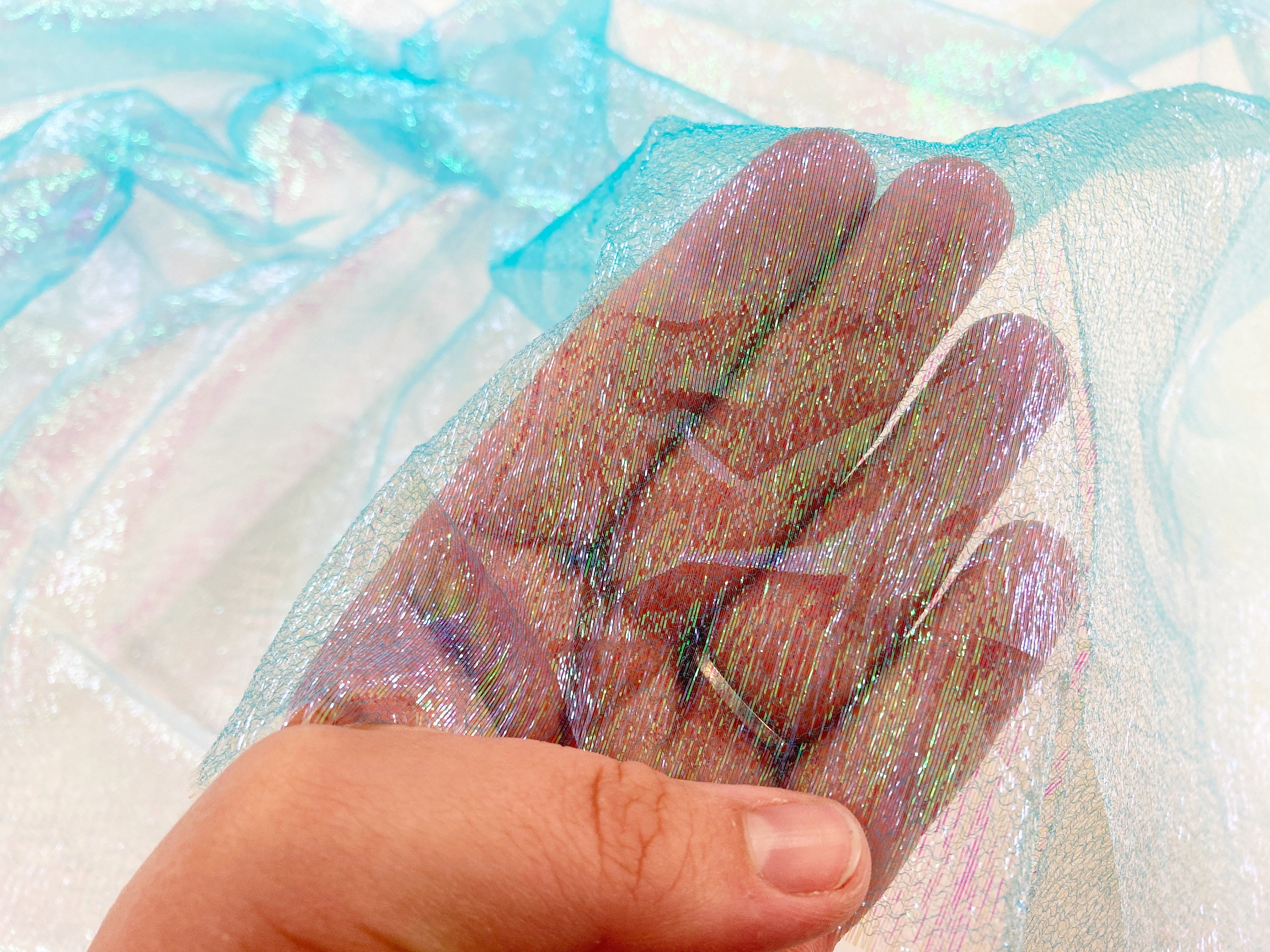 Iridescent FAIRY WING Fabric Crinkle Organdi Mermaid Craft - Etsy