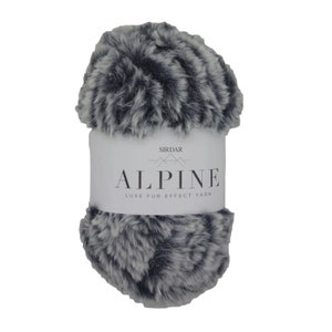 Sirdar ALPINE Luxe Fur Effect Super Soft Fluffy Super Chunky Knitting ...