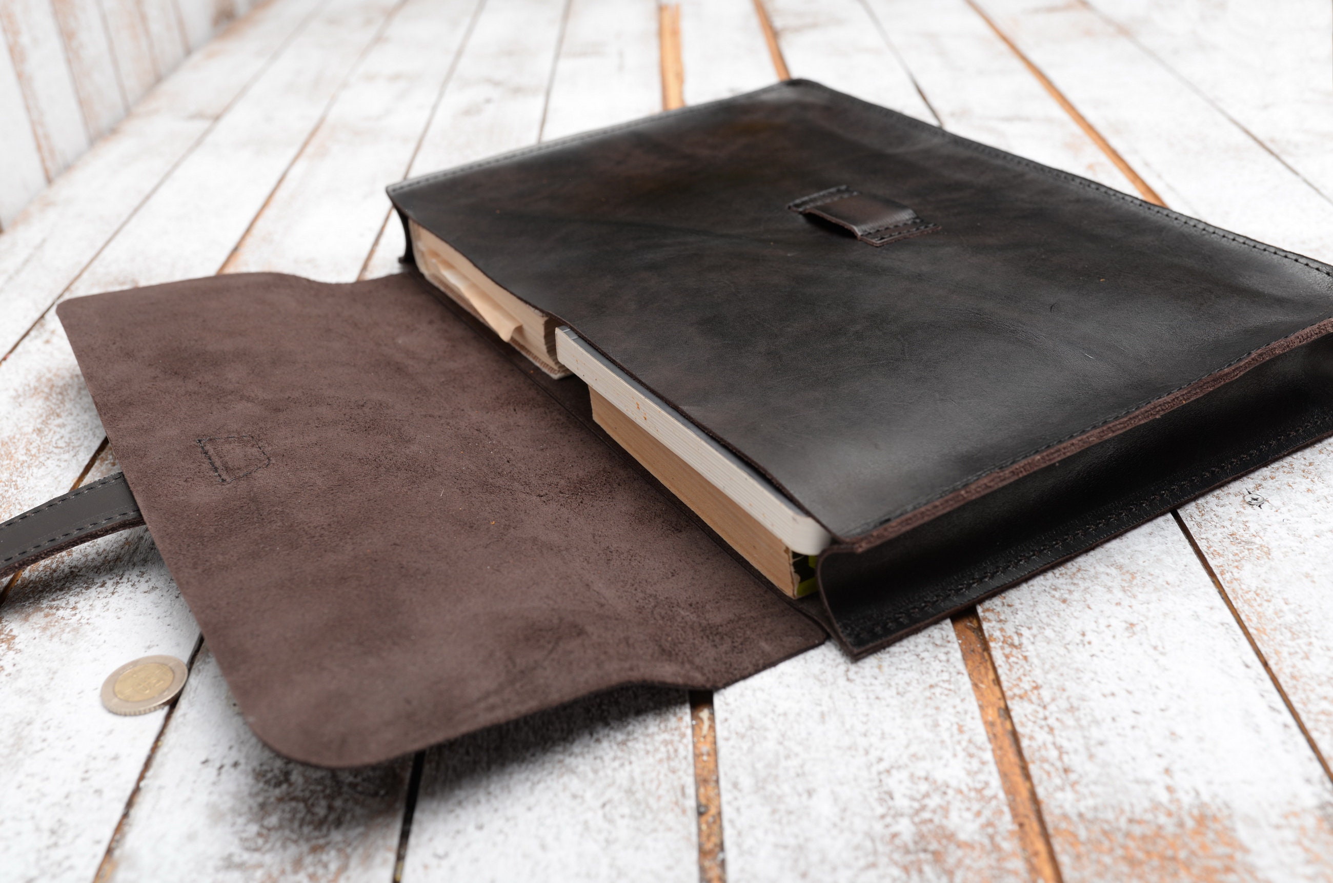 Leather Portfolio Laptop Case Tablet Case Leather Folder - Etsy