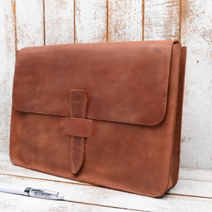 Leather Portfolio, Laptop Case, Leather Folder, Laptop Bag, 13 ...