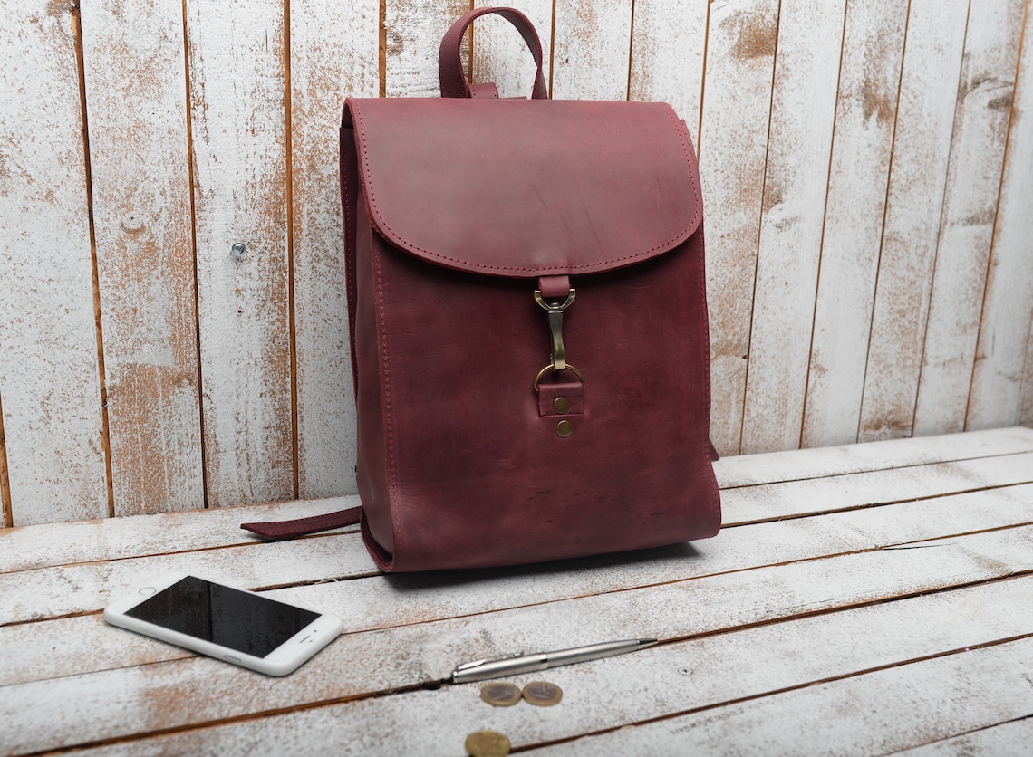 Leather backpack leather backpack women backpacks backpack | Etsy