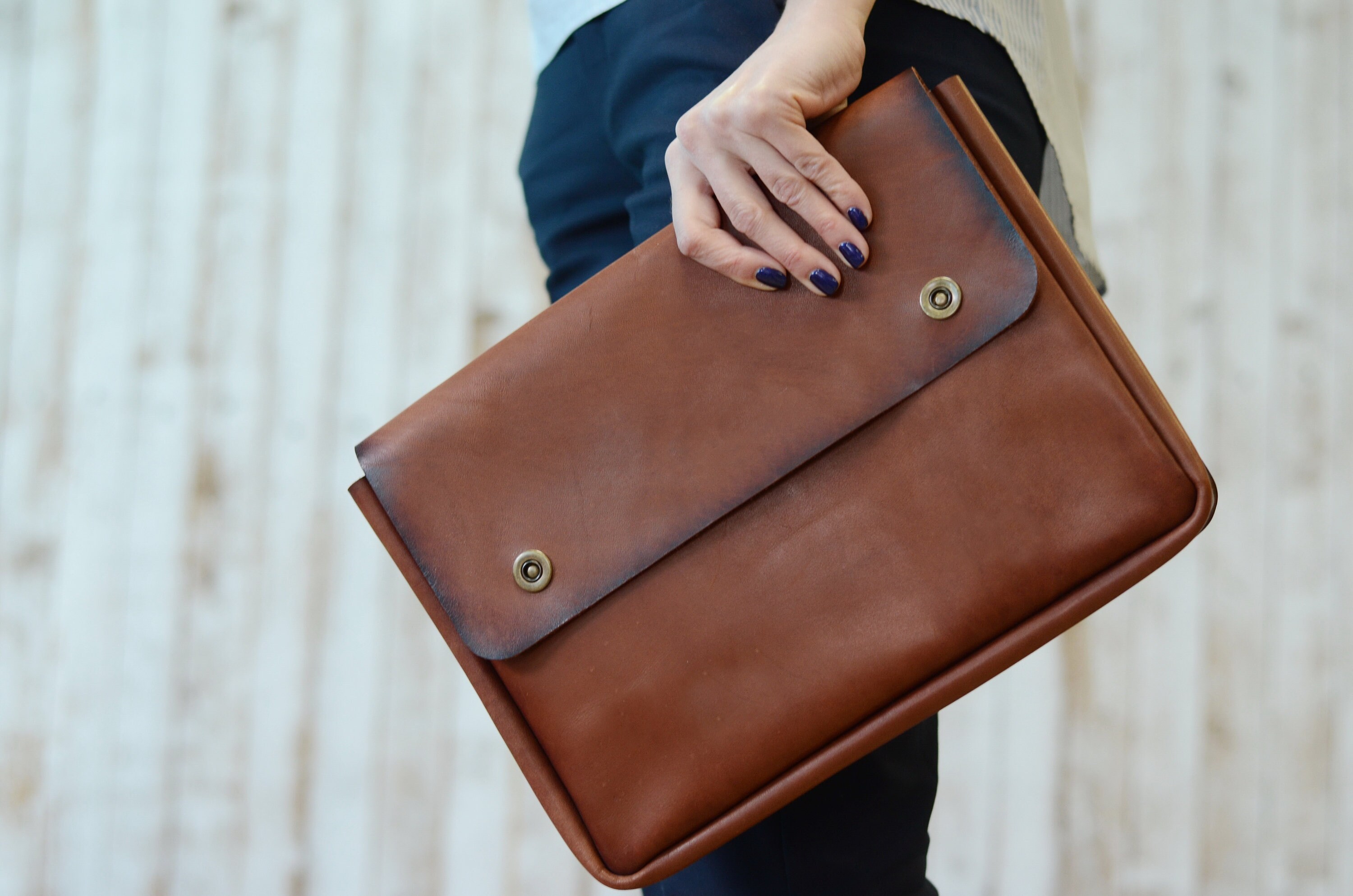 LEATHER PORTFOLIO Portfolio Leather folder Leather document | Etsy
