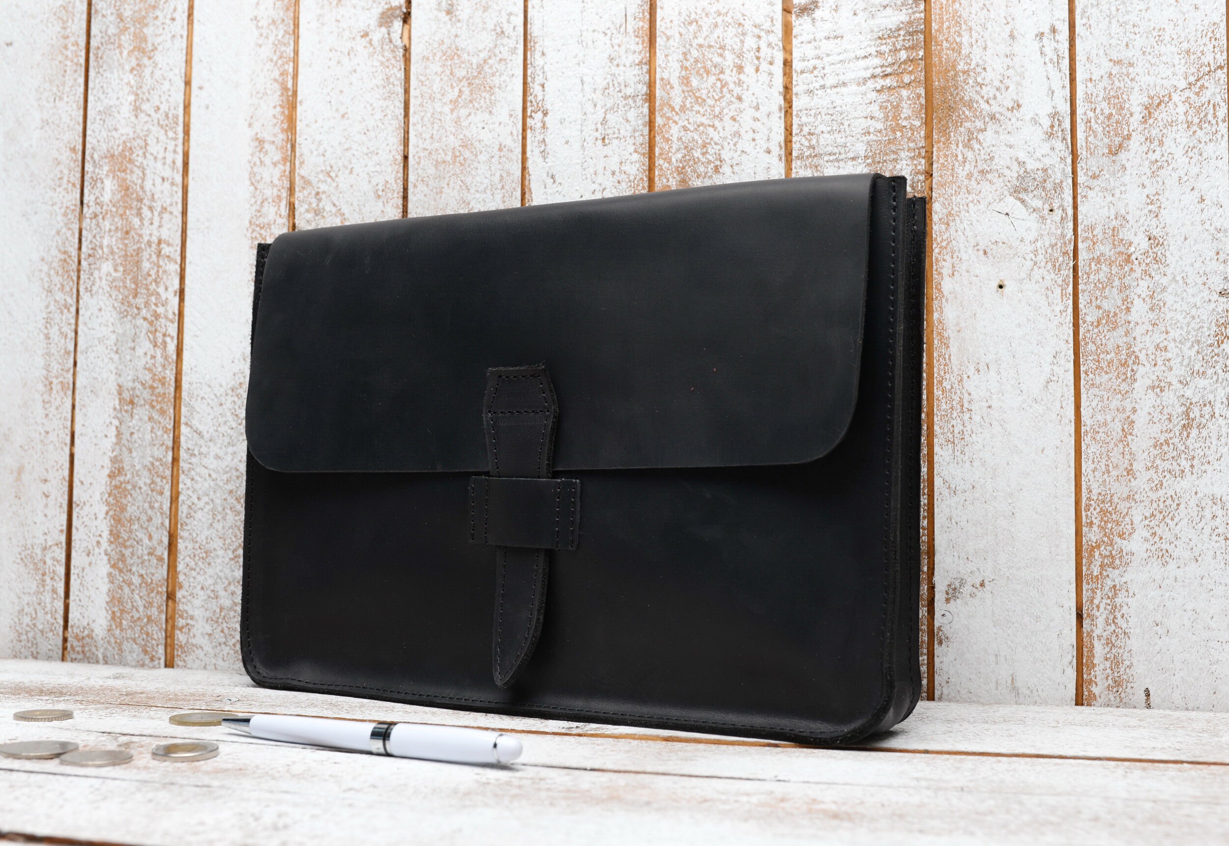 Leather Portfolio, Man Bag, Leather Folder, Leather Binder, Leather ...