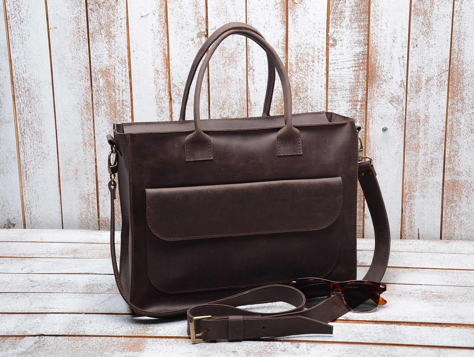 Leather Bag Leather purse Leather laptop bag Laptop bag | Etsy