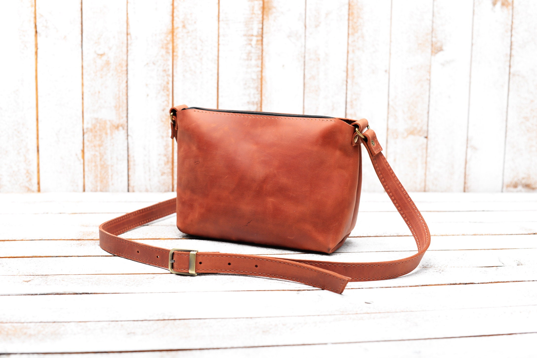 Leather crossbody bag Crossbody bag Leather Purse Gift For | Etsy