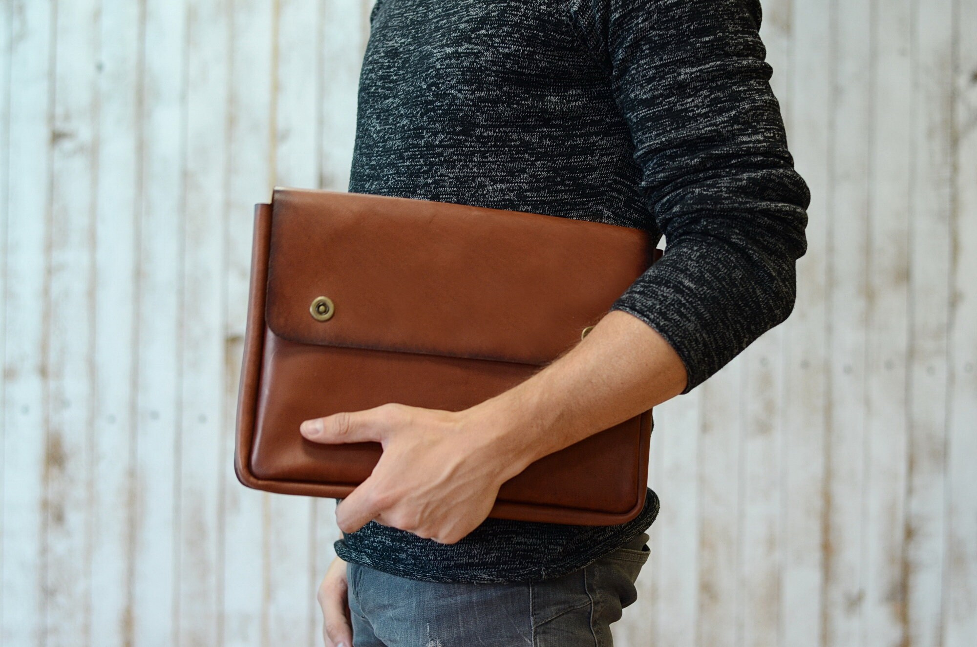LEATHER PORTFOLIO Portfolio Leather folder Leather document | Etsy