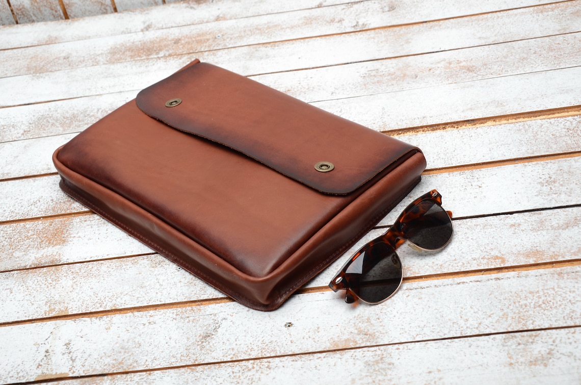 LEATHER PORTFOLIO Portfolio Leather folder Leather document | Etsy