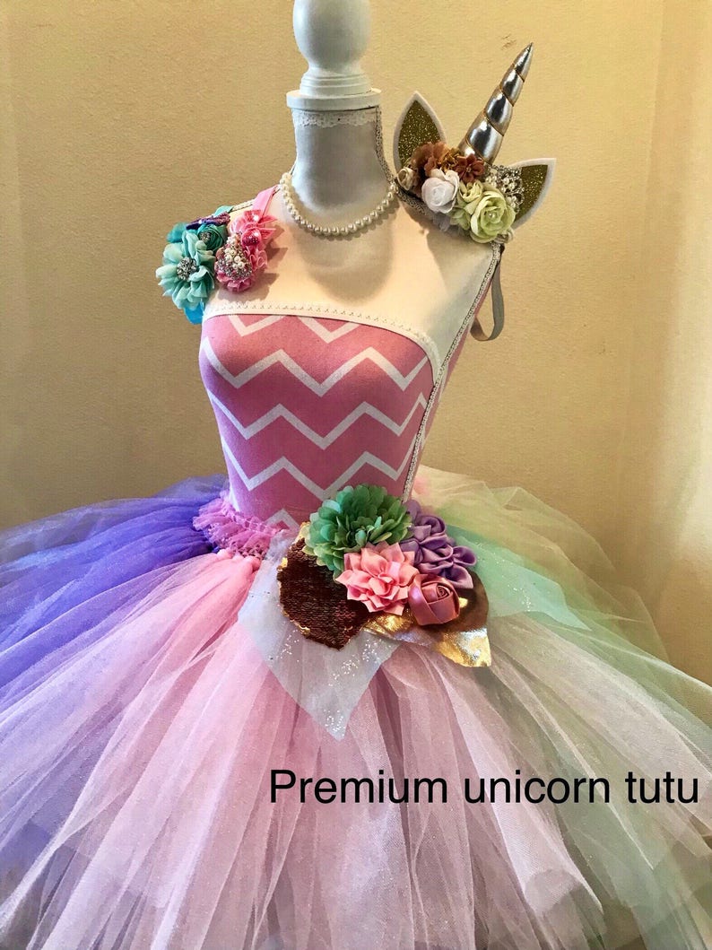 Unicorn Tutu Spring Tutu Easter Tutu Rainbow Tutu Etsy