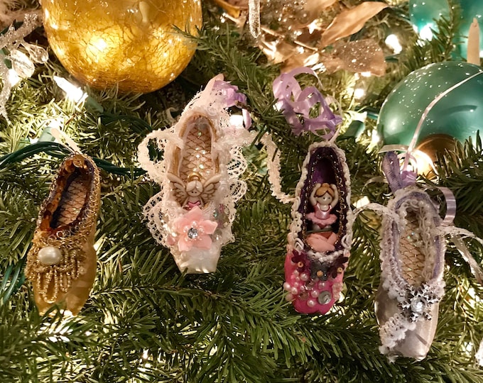 Mini Nutcracker Ballet Pointe Shoe Ornament / Pointe Shoe - Etsy