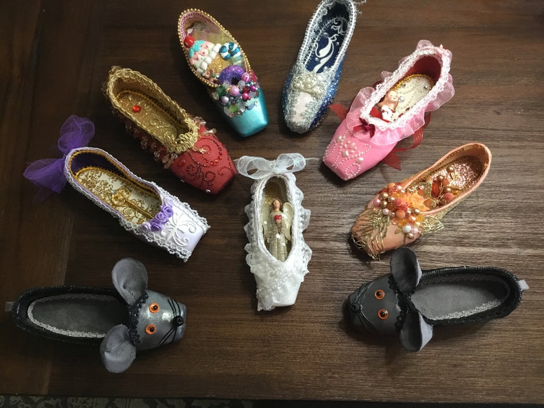 Pointe Shoes Custom Decorated Pointe Shoe/ Ballet Ornament - Etsy