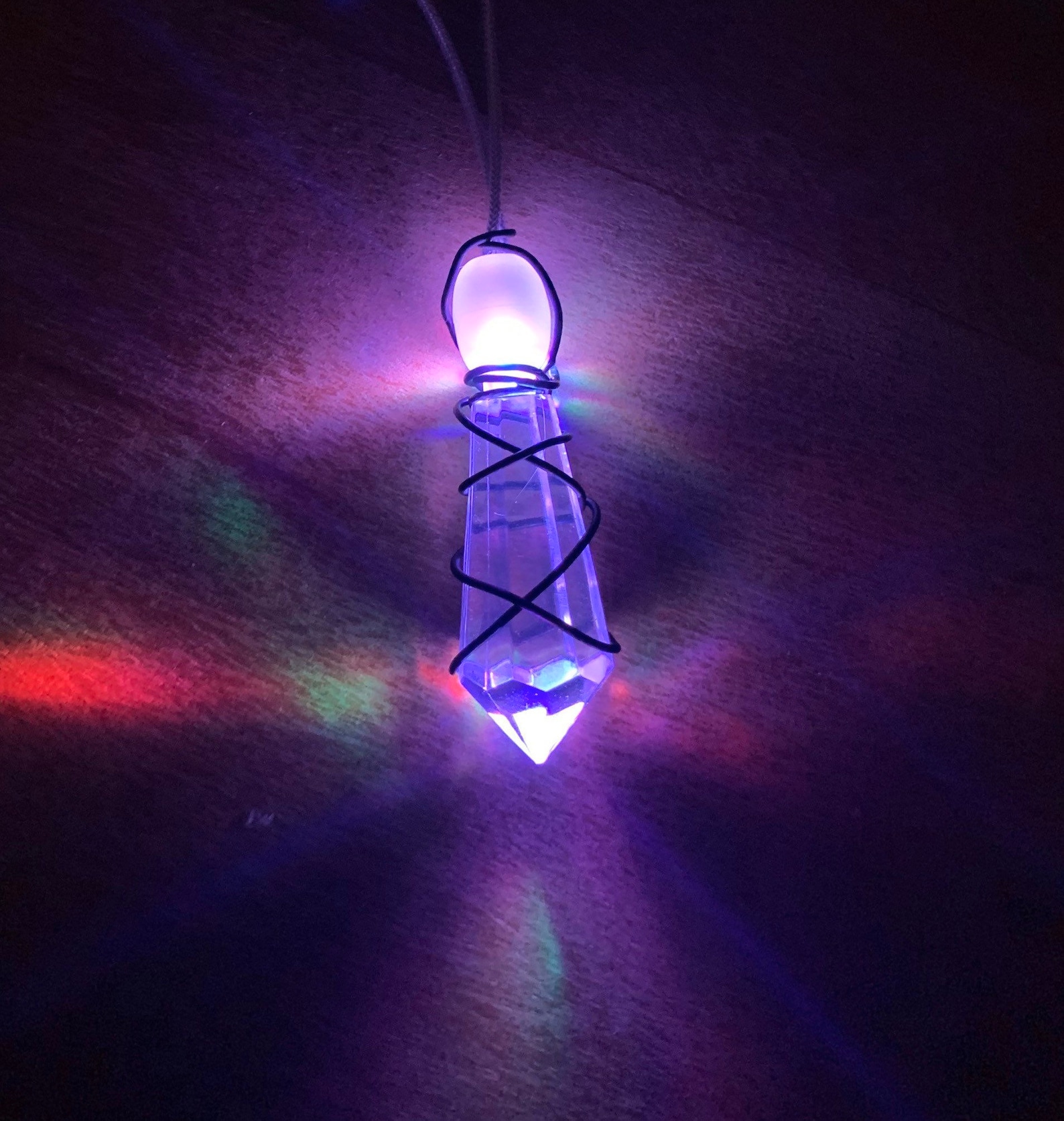 Zombies2 Party Moonstone Necklace / Rainbow Glowing Moonstone - Etsy