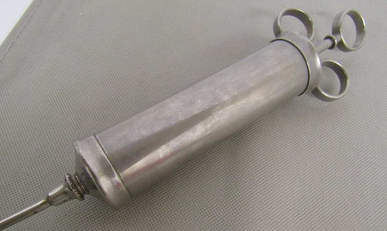 RARE Large Vintage Metal Syringe Medical Holborn London 1870 - 1955 - Etsy