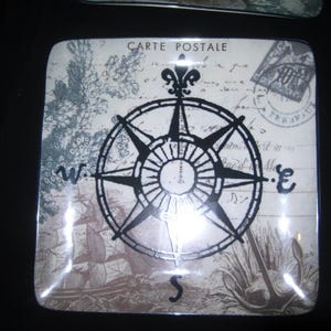 Certified International Coastal Postcard Dessert Plates Lot of 2 ...