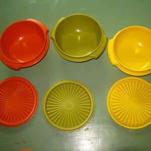 Tupperware Small Containers With Lids Lot of 3 cin1555bt - Etsy