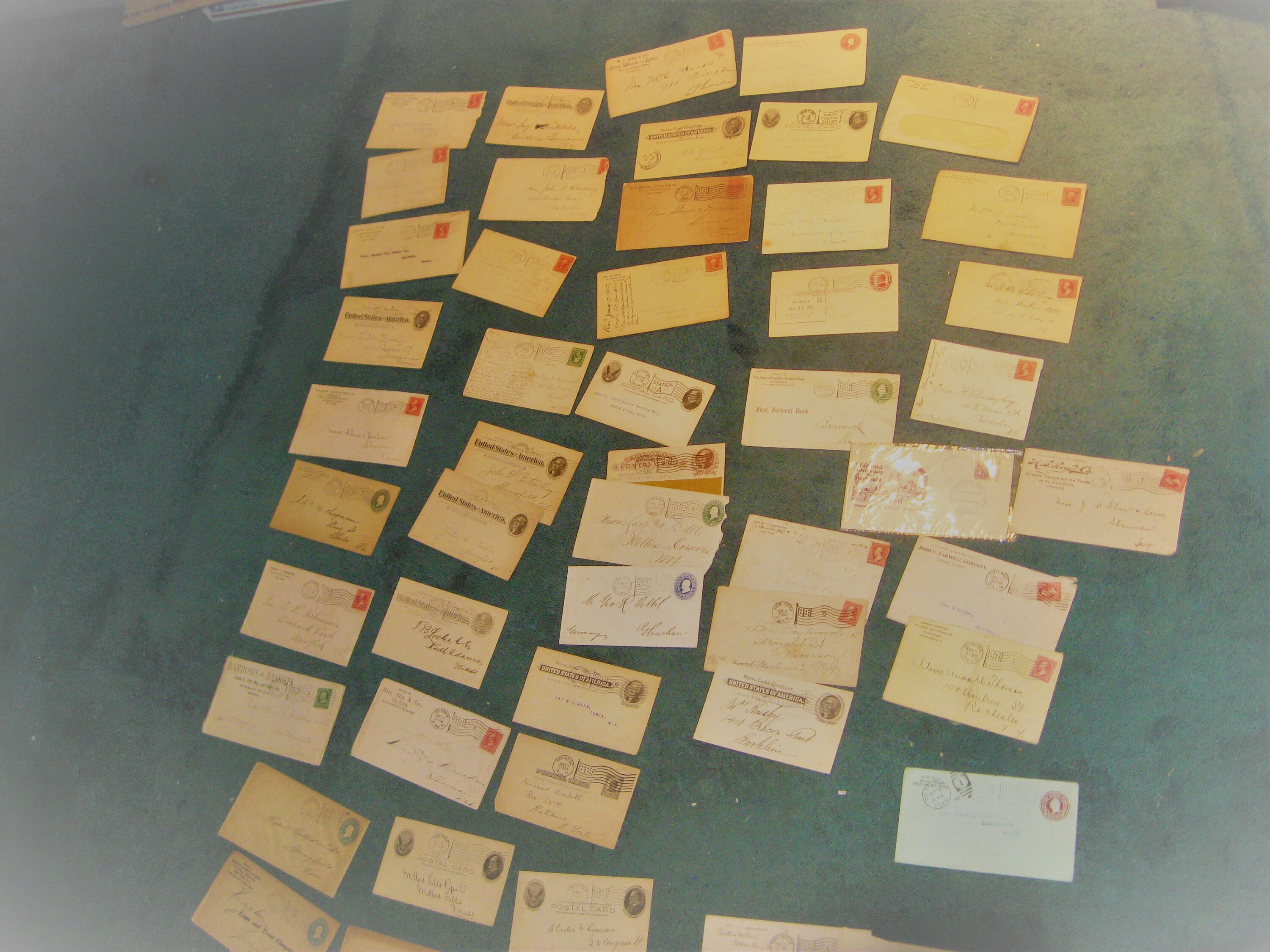 Assorted lot of stamped envelopes with correspondence and | Etsy