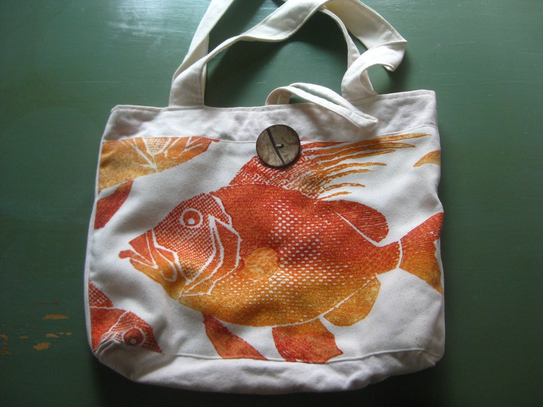 Handmade Fish Tote Bag cin1578o - Etsy