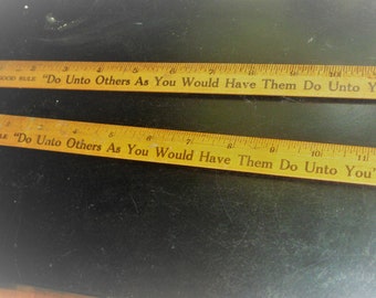 Collectibles Vintage Do Unto Others Golden Rule Wooden Advertising ...