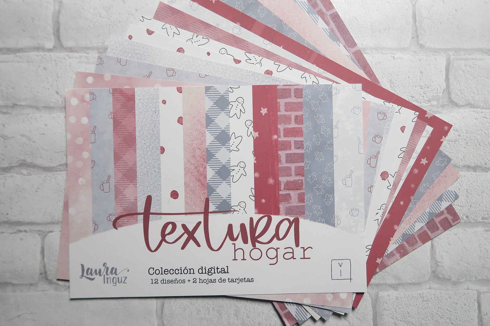 COLLECTION OF DIGITAL PAPERS Texture Home Decorated Papers to | Etsy