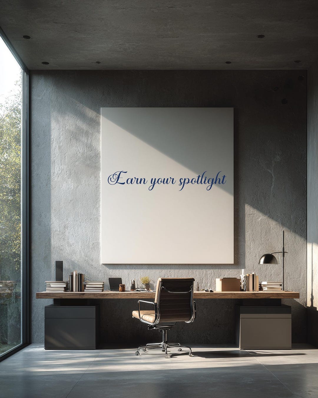 Earn Your Spotlight Wall Decal ,motivational Office Decor ,entrepreneur ...