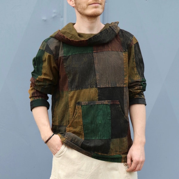 Patchwork Hoodie - Buy Online - Etsy