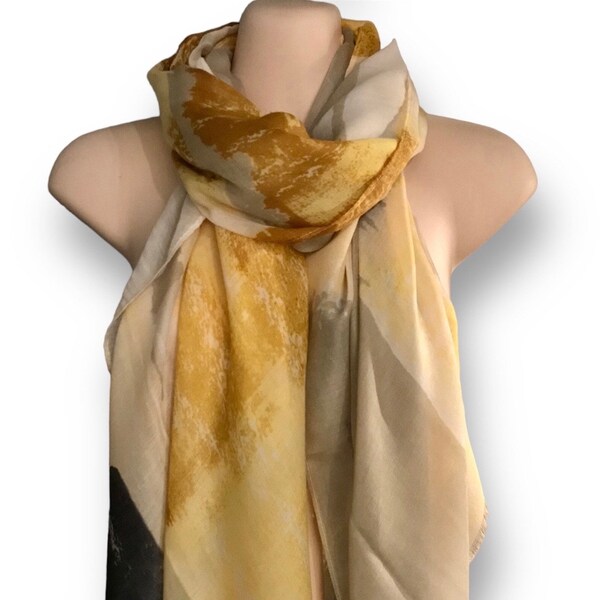 Beige Scarf - Etsy