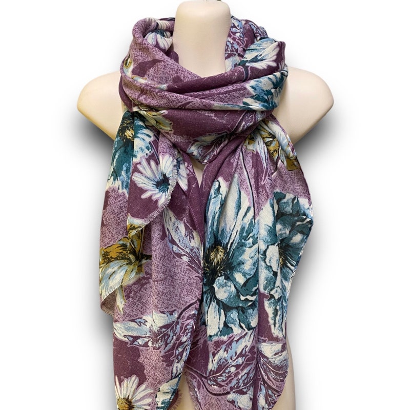 Plum Scarf - Etsy