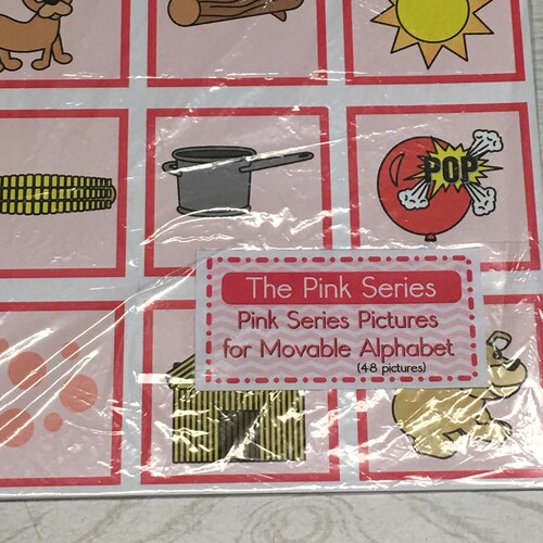 The Pink Series Pictures for Movable Alphabet Montessori - Etsy