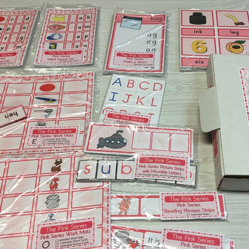 The Pink Series Pictures for Movable Alphabet Montessori - Etsy