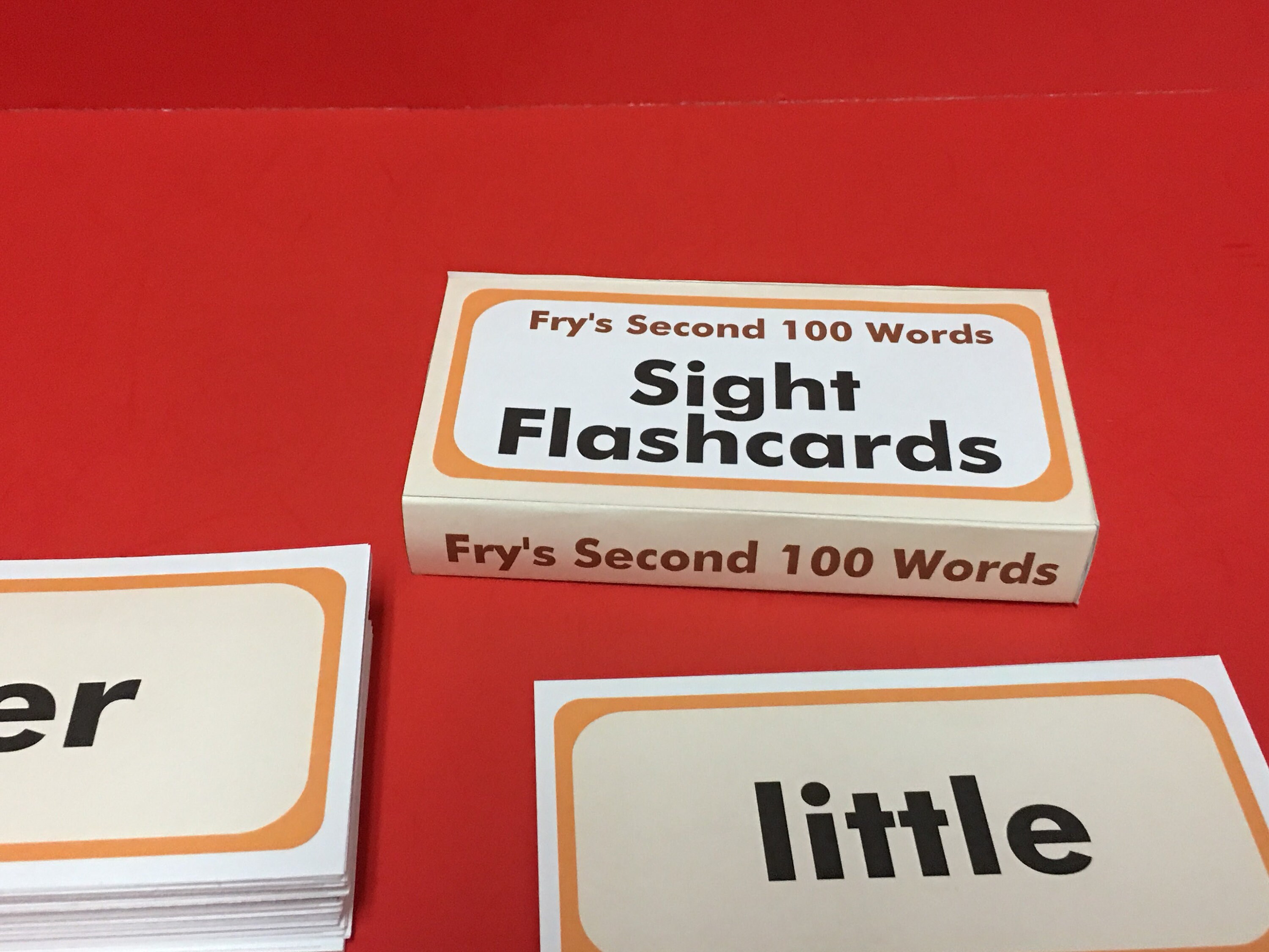 100 Flashcards - Fry”s Sight Words - 2nd Hundred Words Flash Cards - Etsy