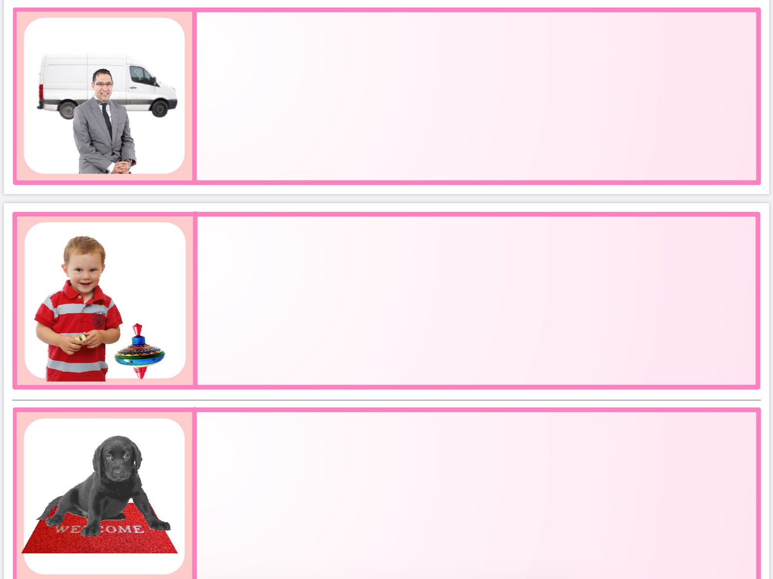 PINK SERIES Montessori Activity Reading Sentences Educational Material ...