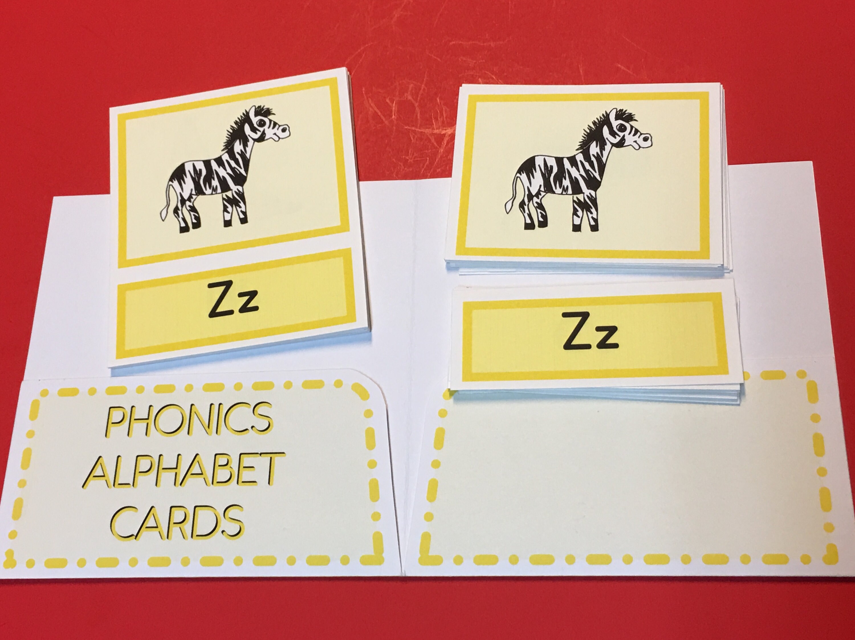 INSTANT DOWNLOAD - Phonics Alphabet Cards - Three Part Card Set and ...