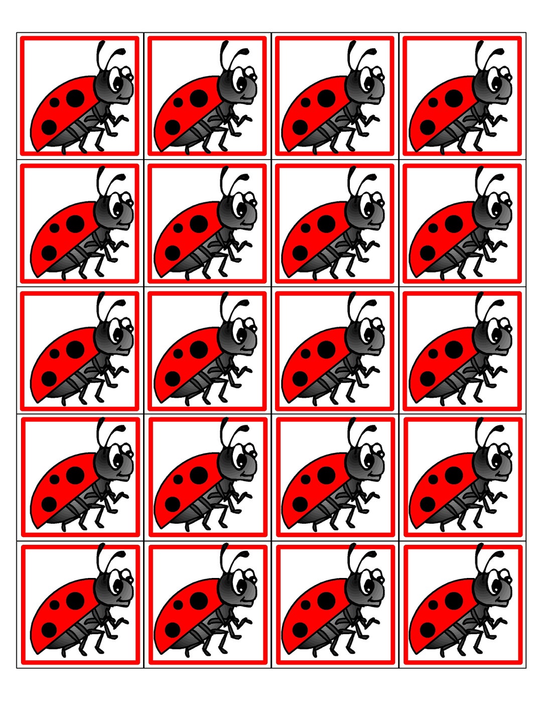 Ladybug Spring Count Activity Kit: Preschool Learning (instant Download ...
