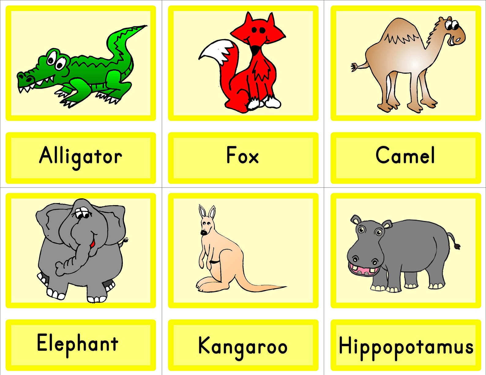INSTANT DOWNLOAD - Zoo Animals - Three Part Card Set and Folio - Pre ...