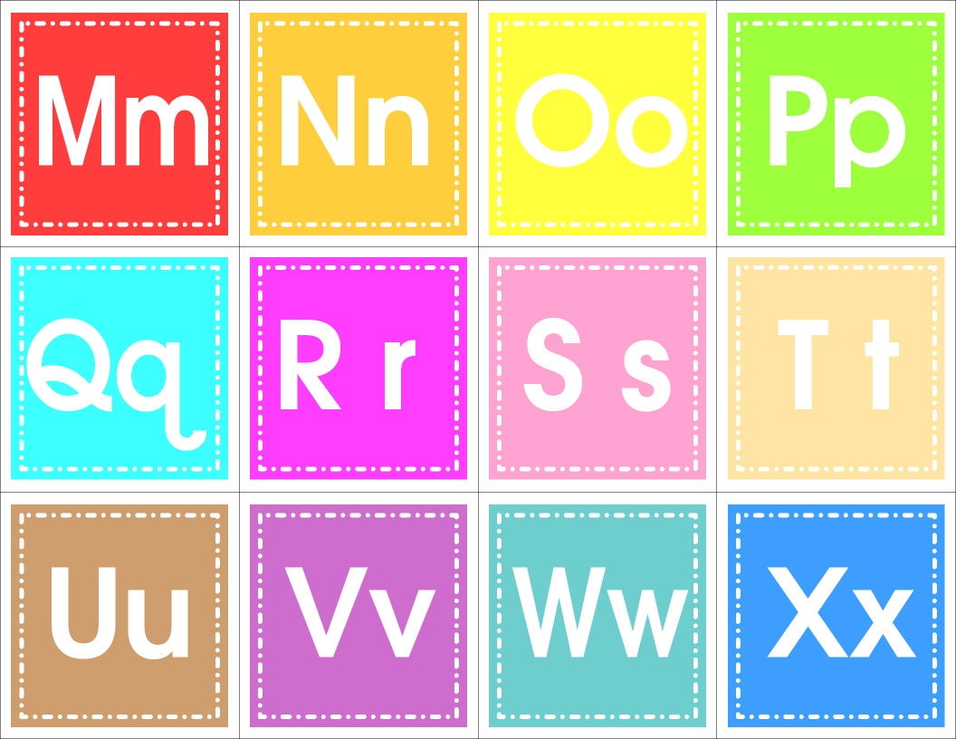 Alphabet & Number Cards: Preschool Learning Activity (instant Download ...