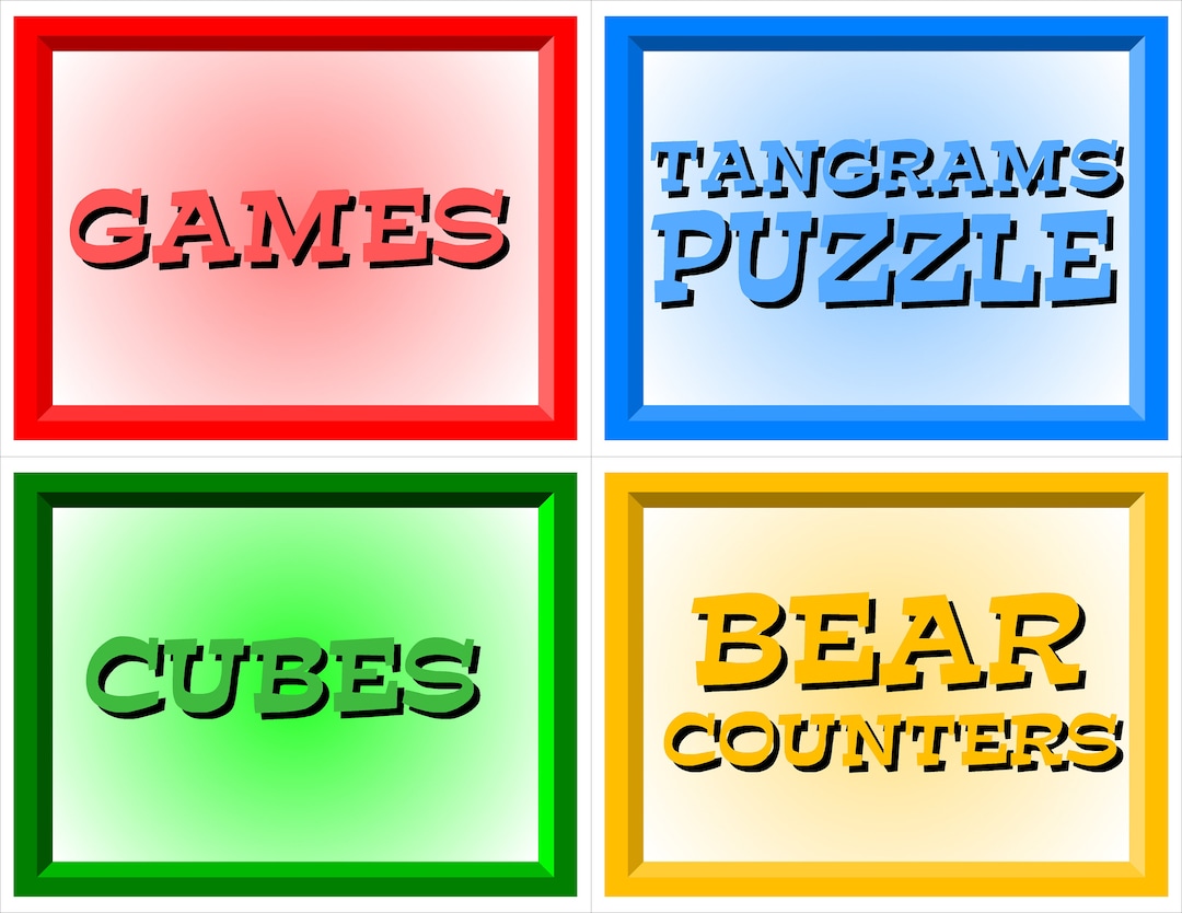 Personalized Classroom Labels: Homeschool & Preschool Learning - Etsy