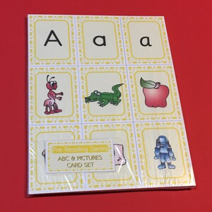 ABC & PICTURES CARDS - Pre-reading Series - Montessori Materials for ...