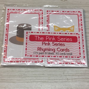 The Pink Series - Rhyming Words ( 30 Card Deck ) - Montessori Material ...