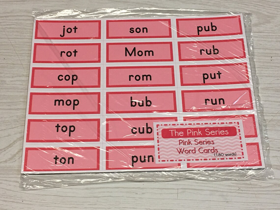 The Pink Series Language Kit Montessori Material for Primary - Etsy